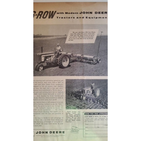 John Deere | Other | 958 John Deere Go Six Row Two Cylinder And Corn ...